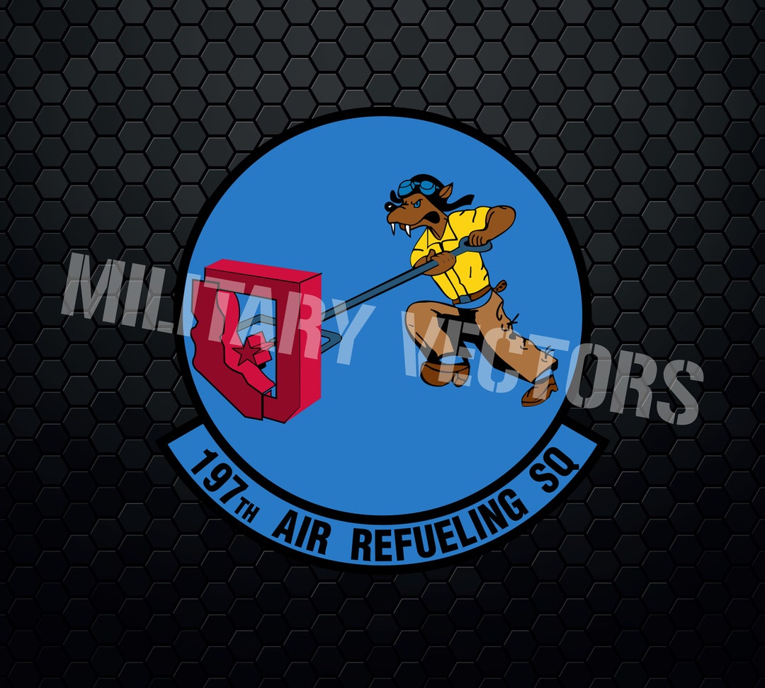 U.S. Air Force (USAF) 197th Air Refueling Squadron - Patch Logo Decal ...
