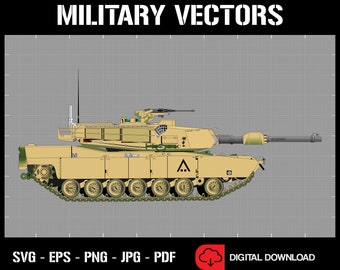 M1a1 Abrams Vector - Etsy