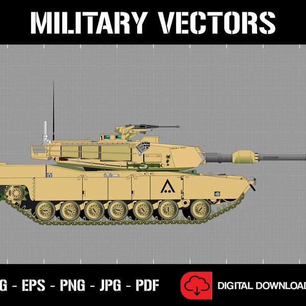 M1a1 Abrams Tank Svg - Etsy