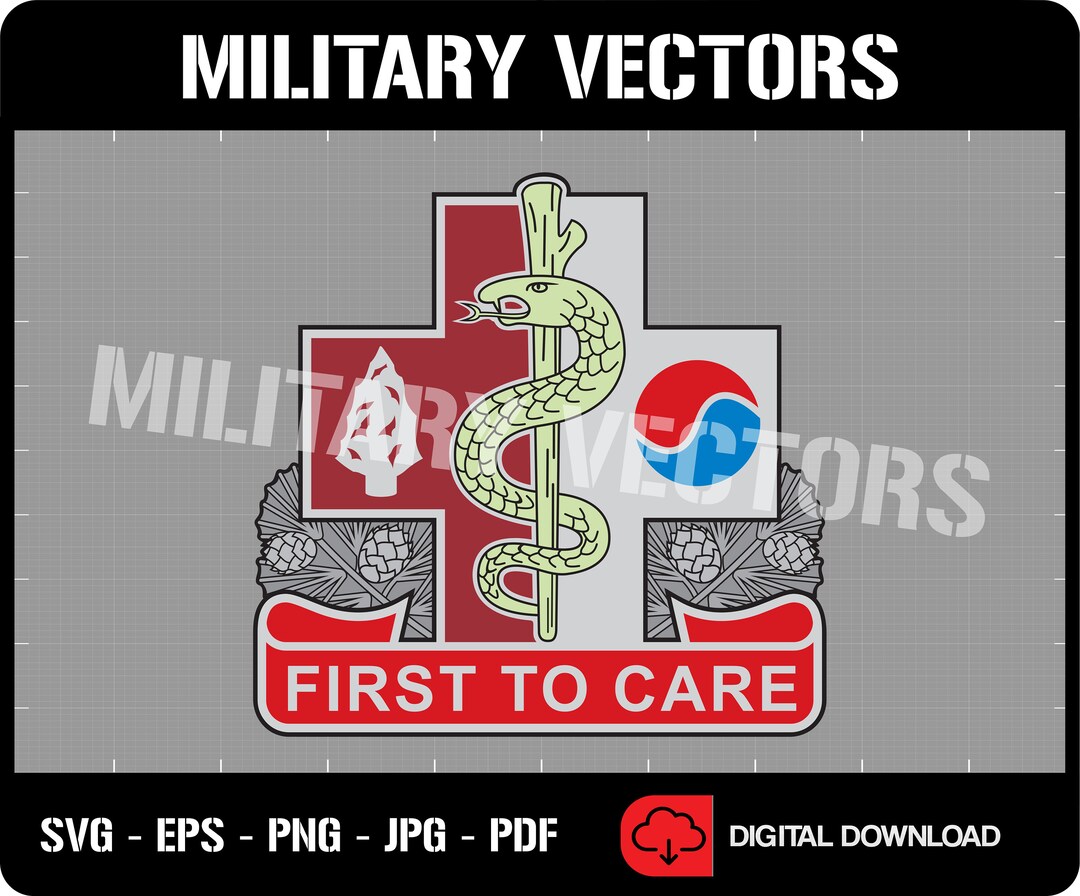 U.S. Army 14th Field Hospital Medical Corps Patch Logo Decal Emblem ...