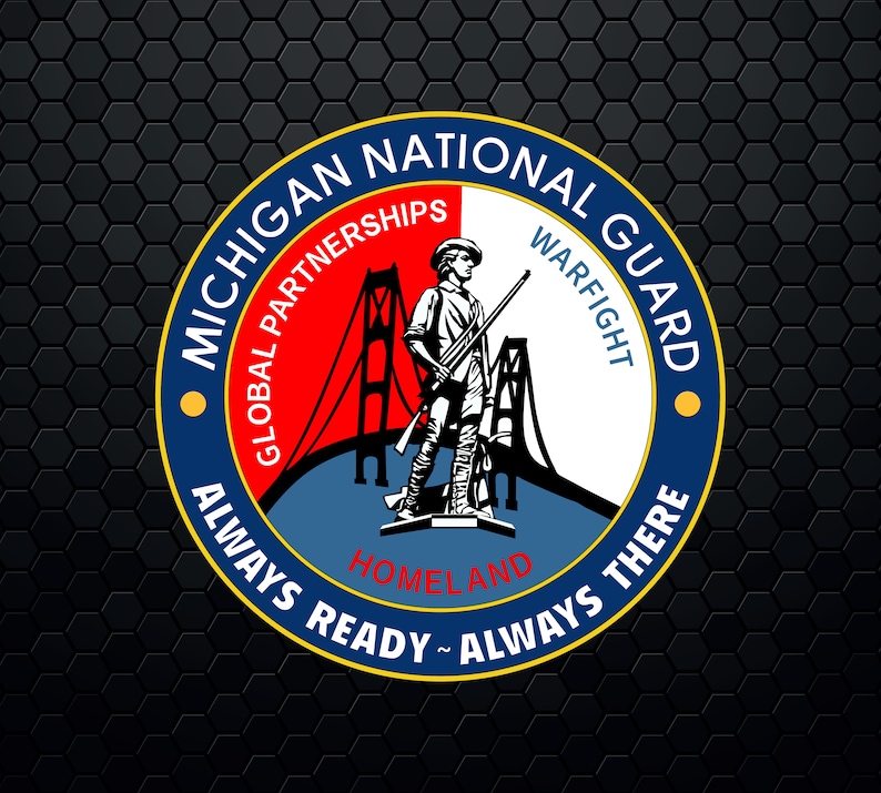 Michigan National Guard: Logo Decal Emblem Crest Patch Badge Insignia ...