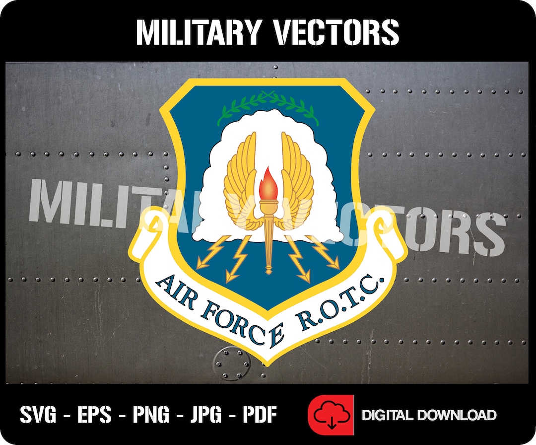 USAF ROTC - Air Force ROTC - Logo Decal Emblem Crest Insignia - Digital ...