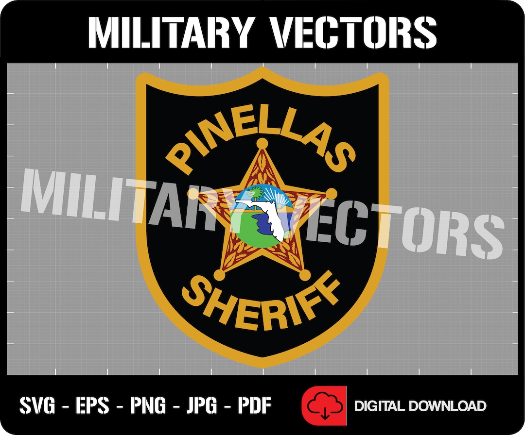 Pinellas County Sheriff - Law Enforcement - Patch Logo Decal Emblem ...