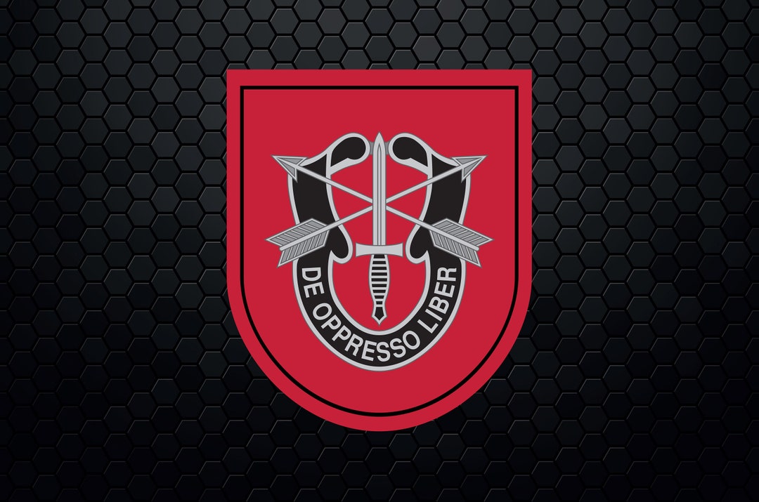 US Army 7th Special Forces Group (7th SFG) - Beret Flash Patch Logo ...