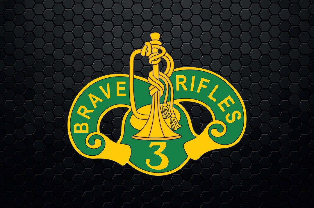 US Army 3rd Cavalry Regiment/3rd ACR Brave Rifles - Patch Logo Decal ...