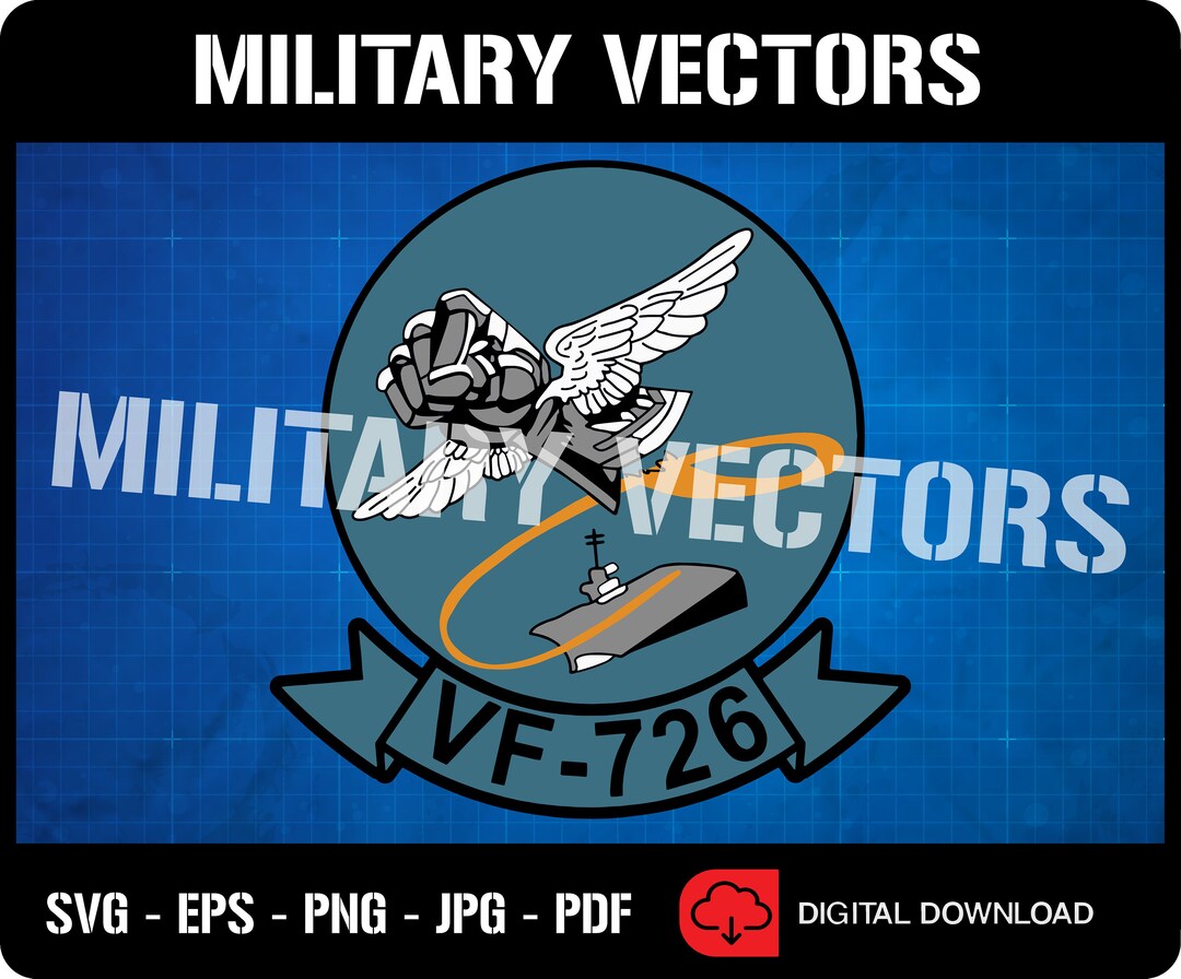 U.S. Navy Fighter Squadron 726 (VF-726) - USN Patch Logo Decal Emblem ...