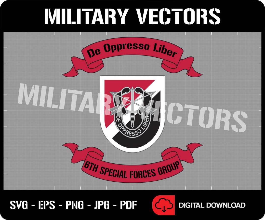 U.S. Army Special 6th Special Forces Group 6th SFGA Green Berets Patch ...