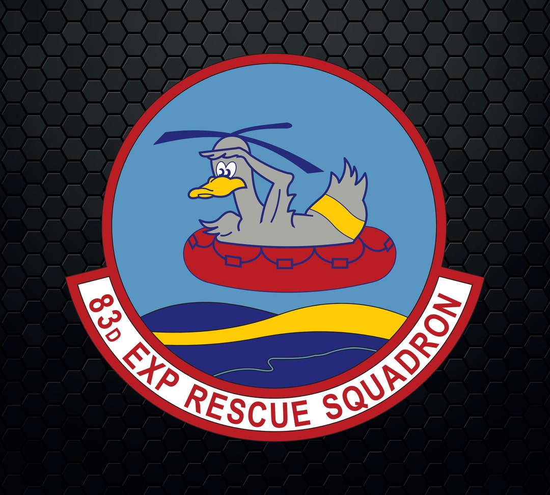 USAF 83rd Rescue Squadron - Patch Logo Decal Emblem Crest Insignia ...