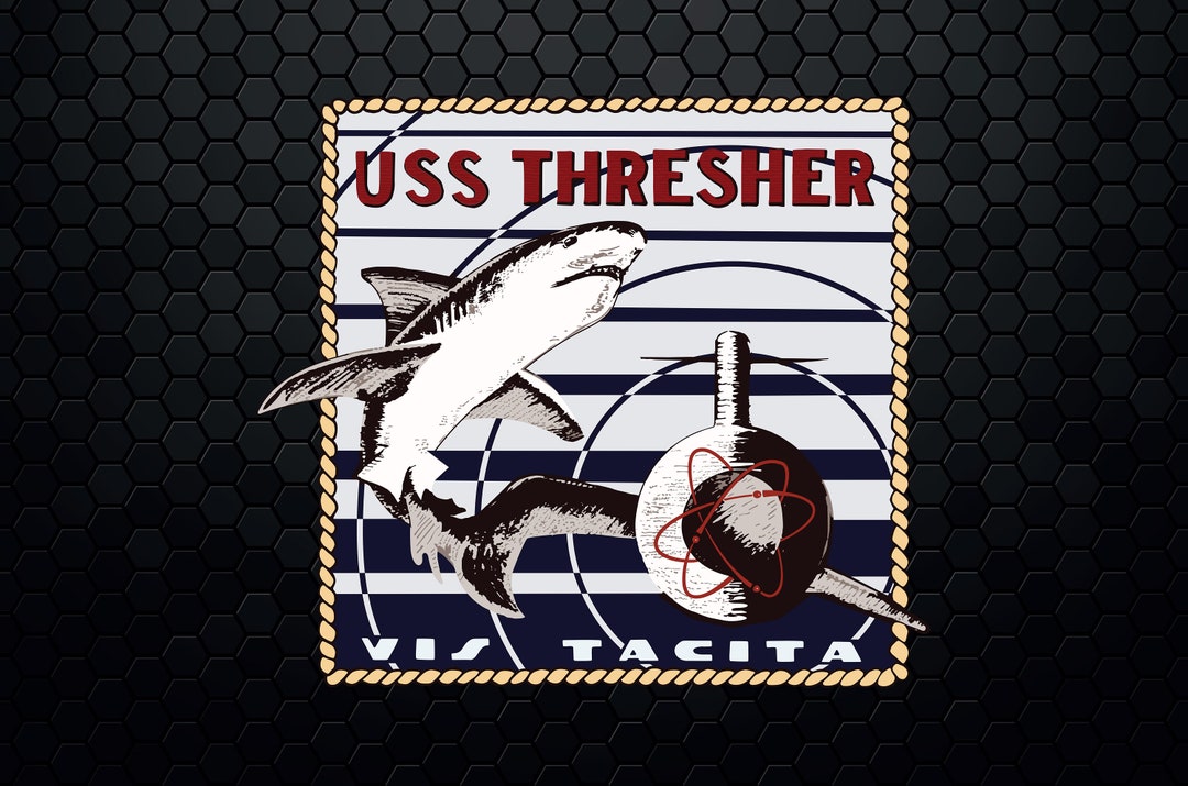 USS Thresher (SSN-593) Attack Submarine - Patch Logo Decal Emblem Crest ...