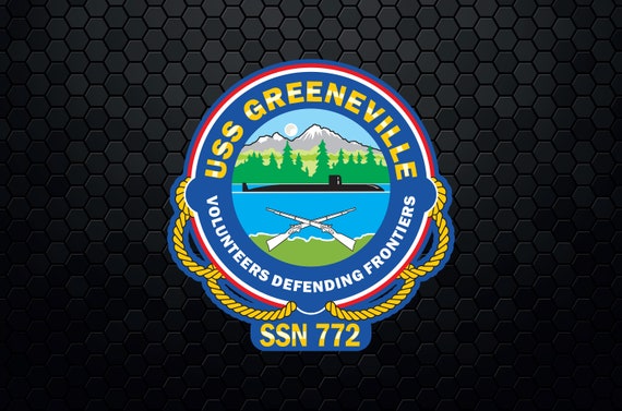 USS Greeneville SSN-772 Attack Submarine Patch Logo Decal | Etsy