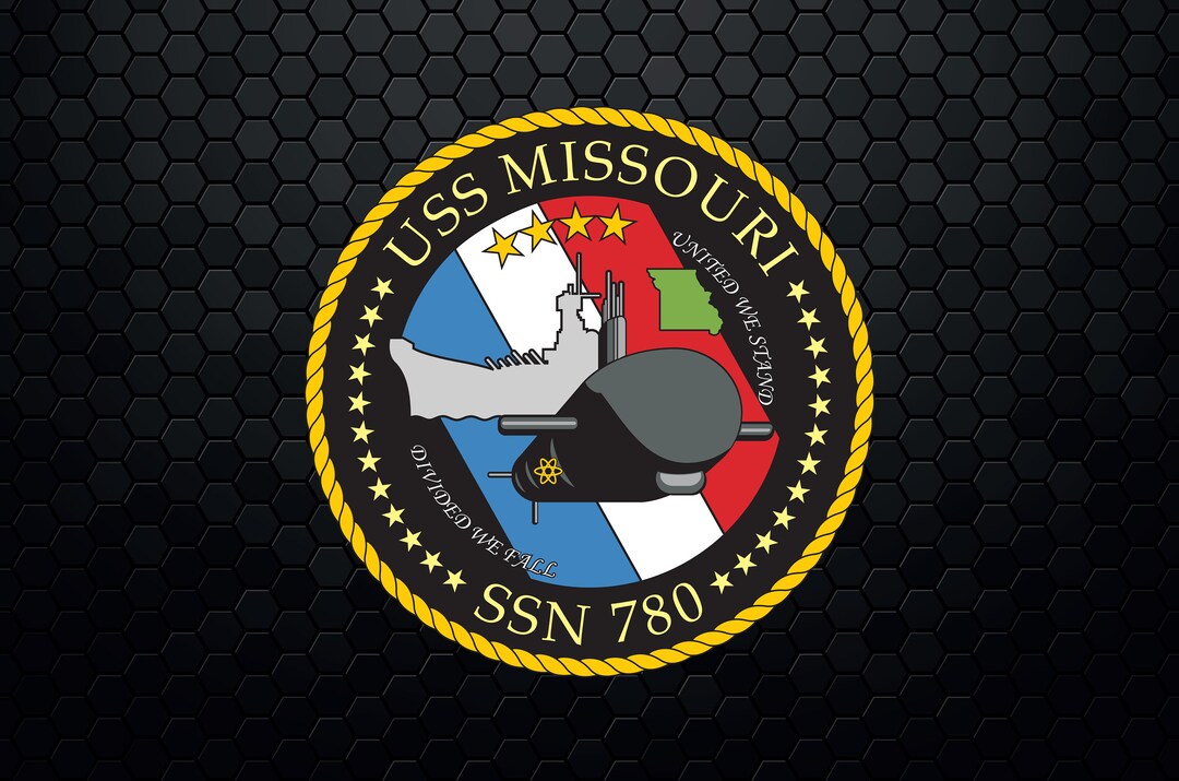 USS Missouri (SSN-780) Attack Submarine - Patch Logo Decal Emblem Crest ...