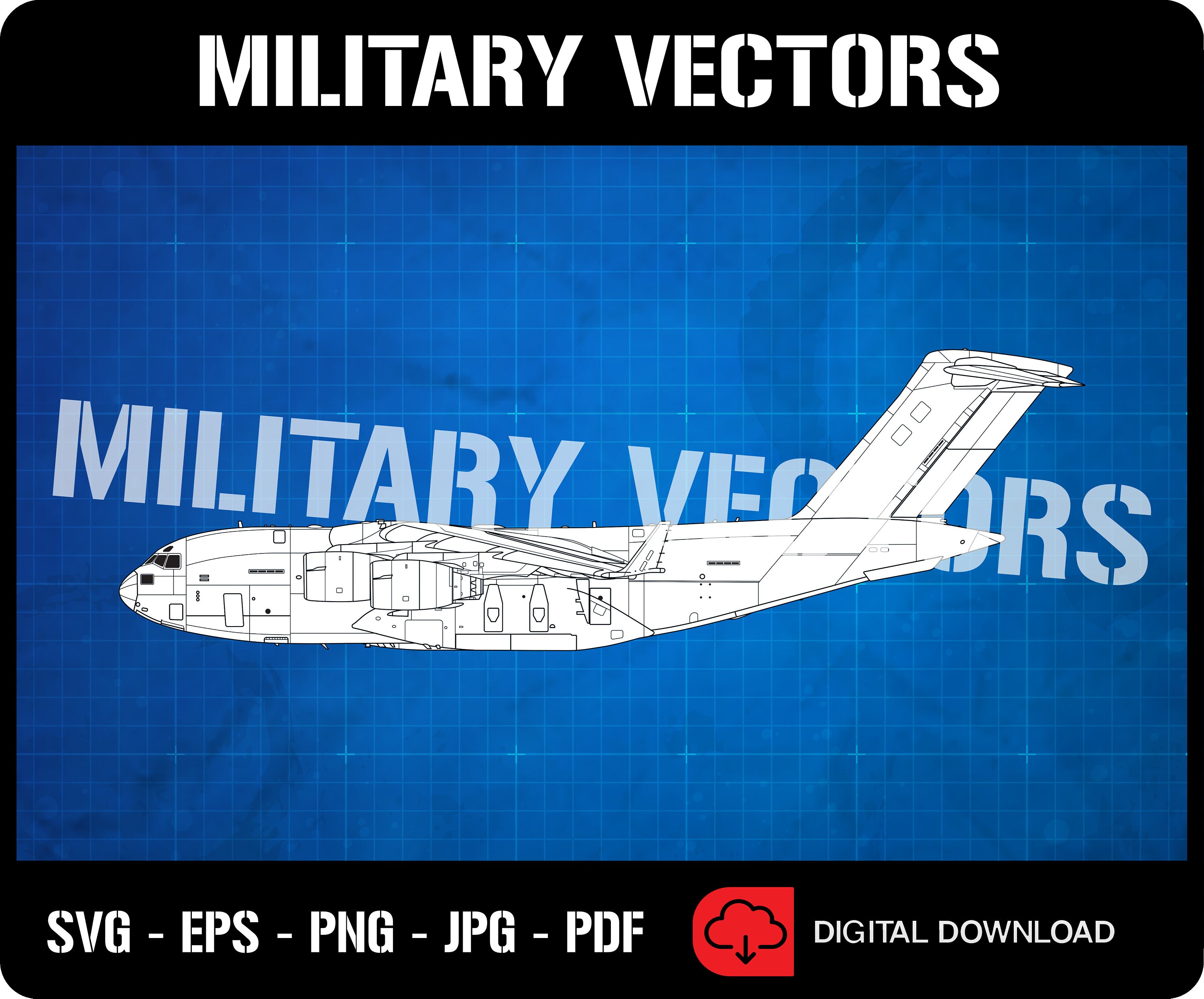 C-17 Globemaster III Outline Blueprint Diagram Logo Decal - Etsy