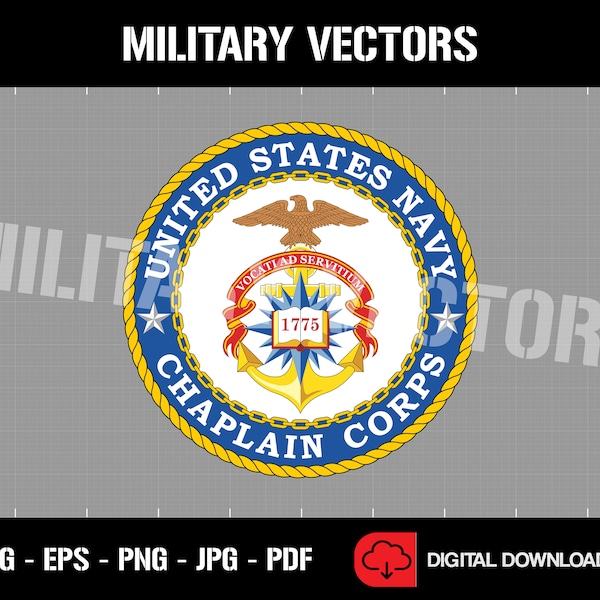 Chaplain corps insignia svg - Etsy Nederland