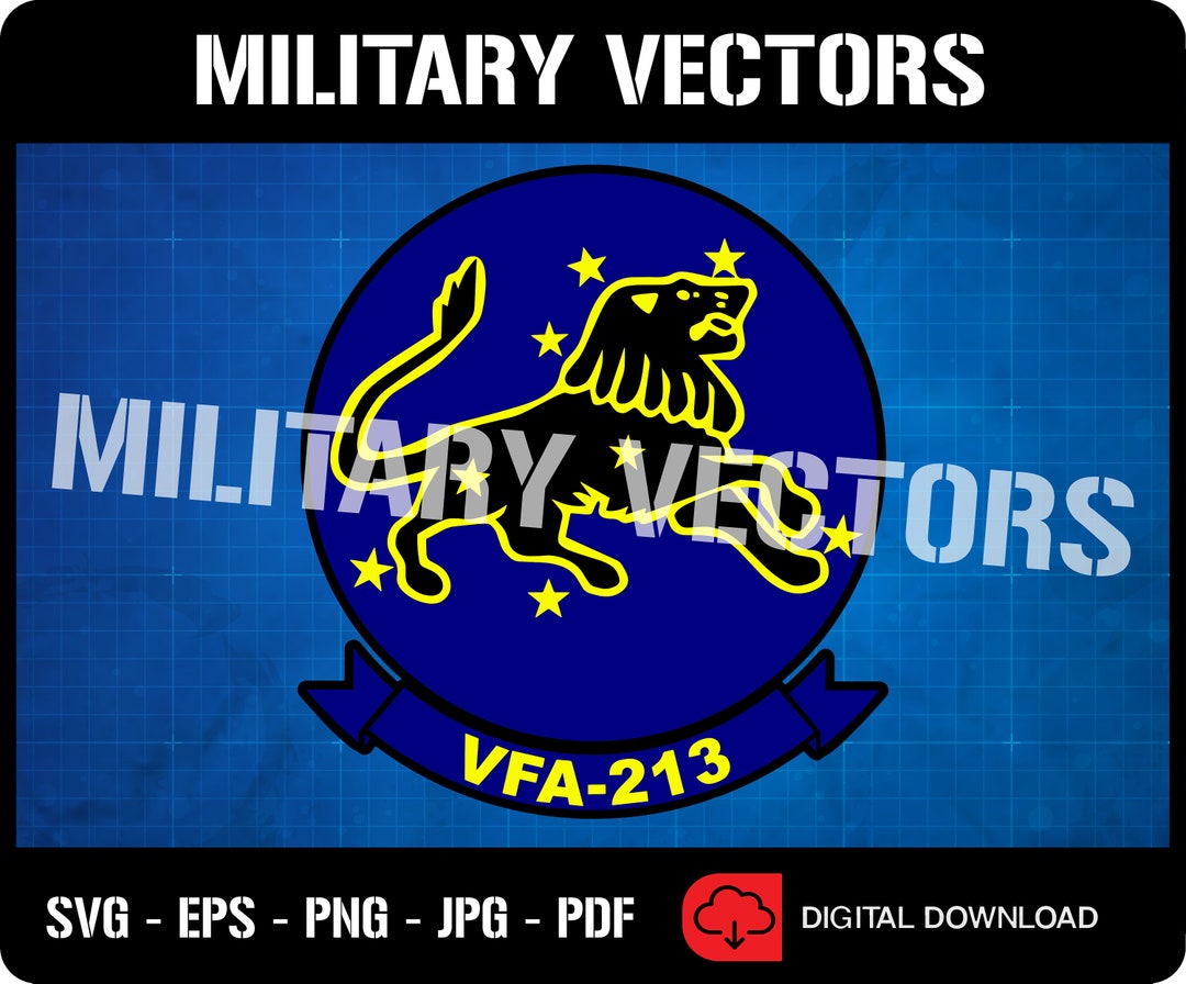 U.S. Navy Strike Fighter Squadron 213 (VFA-213) - USN Patch Logo Decal ...