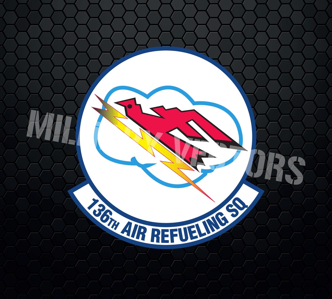 U.S. Air Force (USAF) 136th Air Refueling Squadron - Patch Logo Decal ...