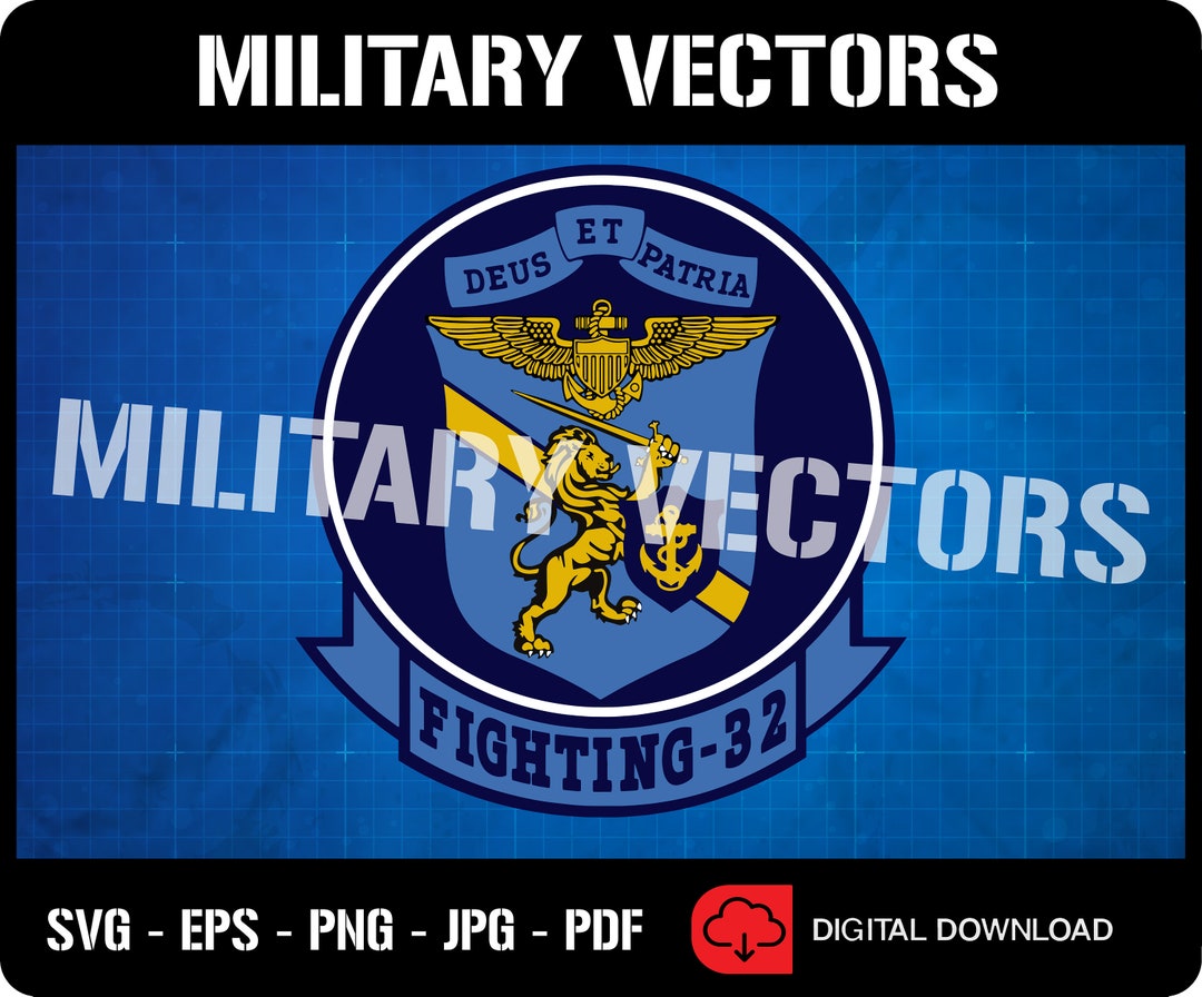 U.S. Navy Strike Fighter Squadron 32 (VFA-32) - USN Patch Logo Decal ...