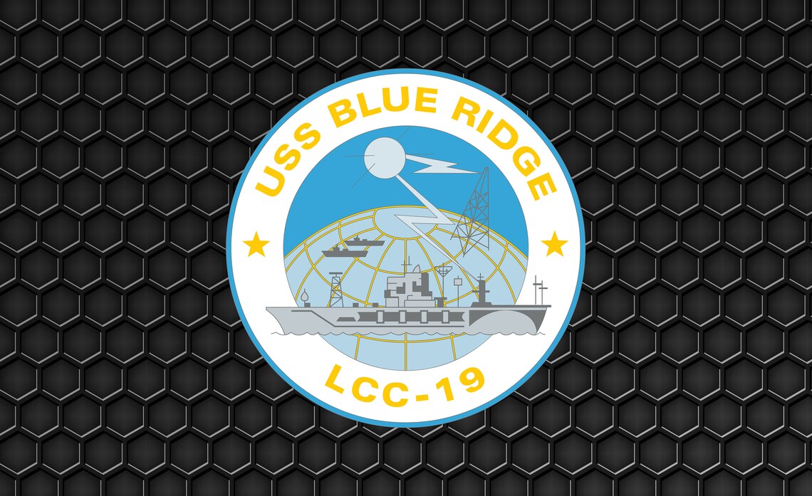 US Navy USS Blue Ridge LCC-19 Ship Patch Pin Logo Decal | Etsy