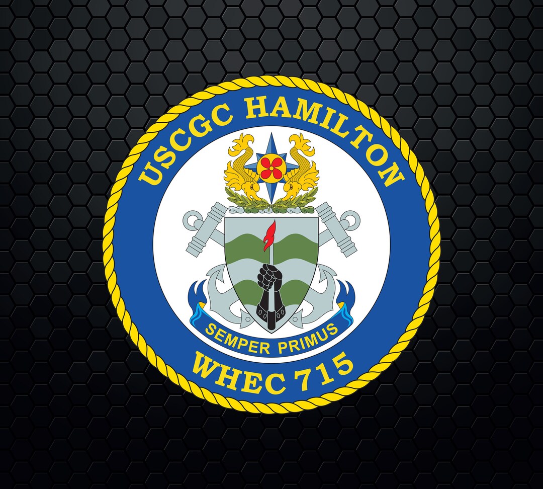 USCGC Hamilton WHEC-715 - Coast Guard Cutter - Logo Decal Emblem Crest ...