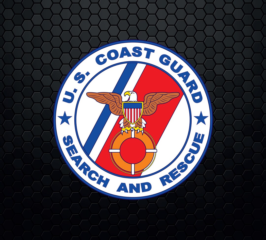 U.S. Coast Guard USCG Search and Rescue Patch Logo Decal Emblem Crest ...