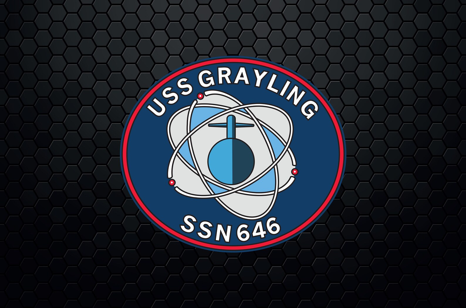 USS Grayling SSN-646 Attack Submarine Patch Logo Decal | Etsy