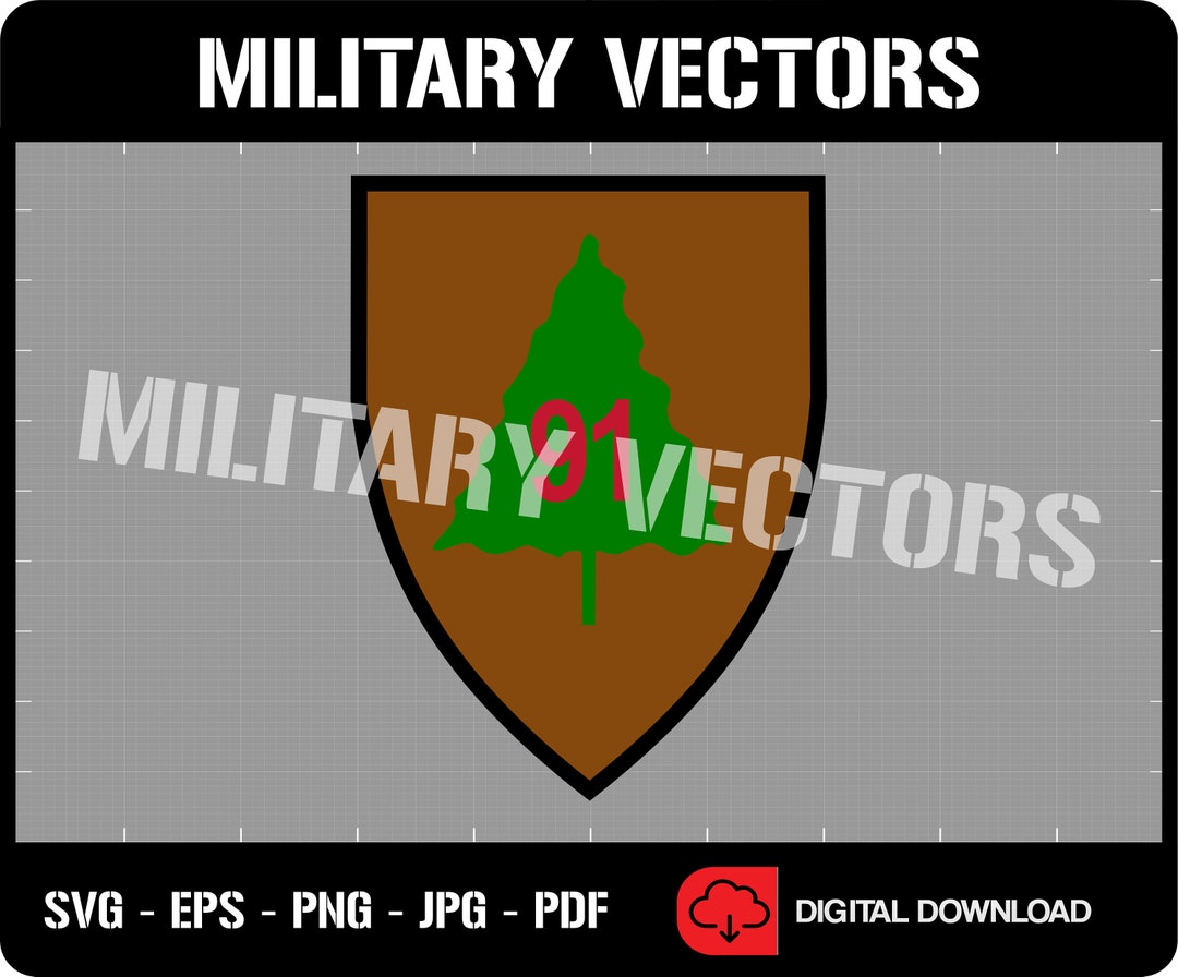 U.S. Army 91st Infantry Division Patch Pin Logo Decal Emblem Crest ...