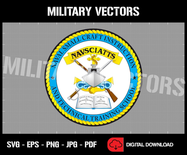 NAVSCIATTS U.S. Navy Patch Logo Decal Emblem Crest - Etsy