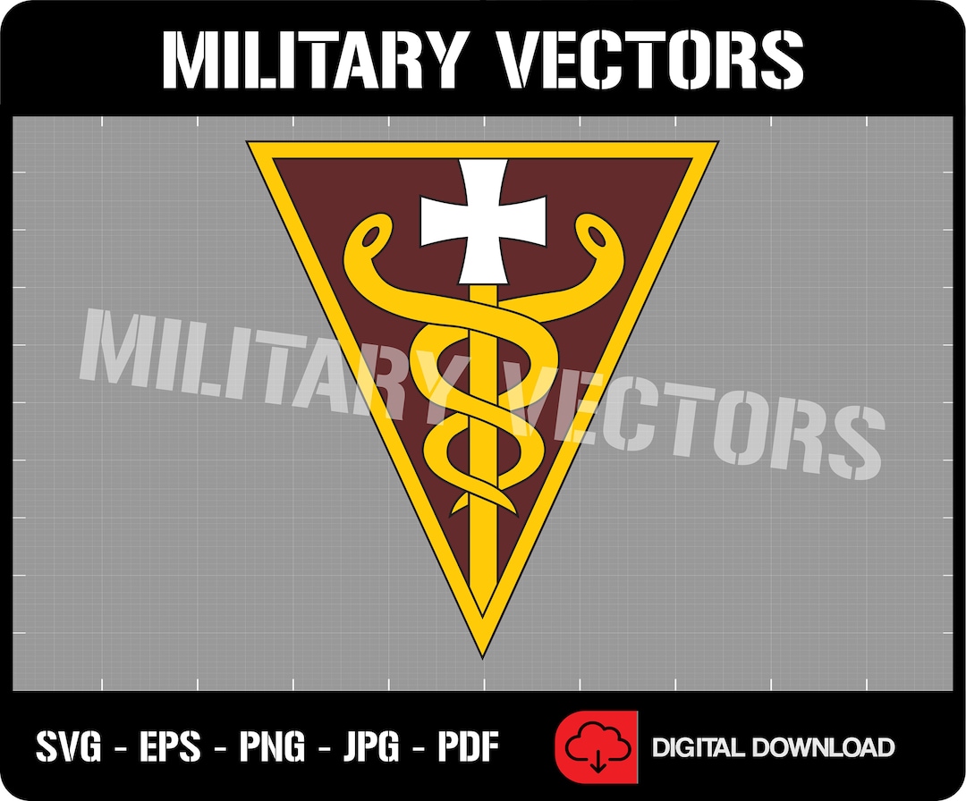 U.S. Army 3rd Medical Command - Medical Corps Patch Logo Decal Emblem ...