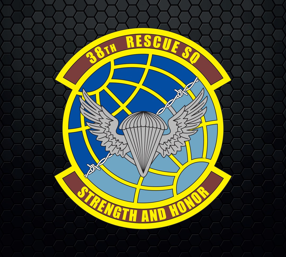 USAF 38th Rescue Squadron - Patch Logo Decal Emblem Crest Insignia ...