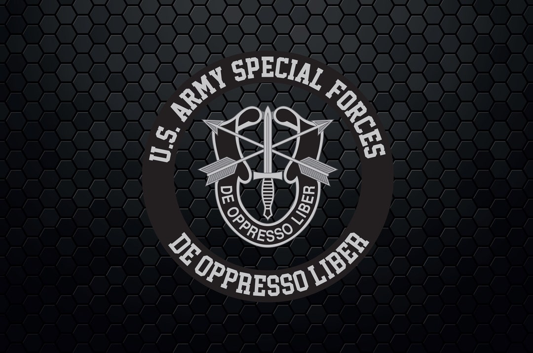 US Army Special Forces - De Oppresso Liber - Patch Logo Decal Emblem ...