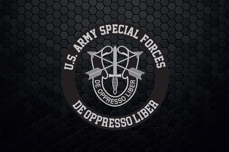 US Army Special Forces - De Oppresso Liber - Patch Logo Decal Emblem ...