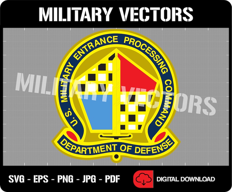 MEPCOM Patch Logo Decal Emblem Crest Insignia Digital SVG - Etsy Canada