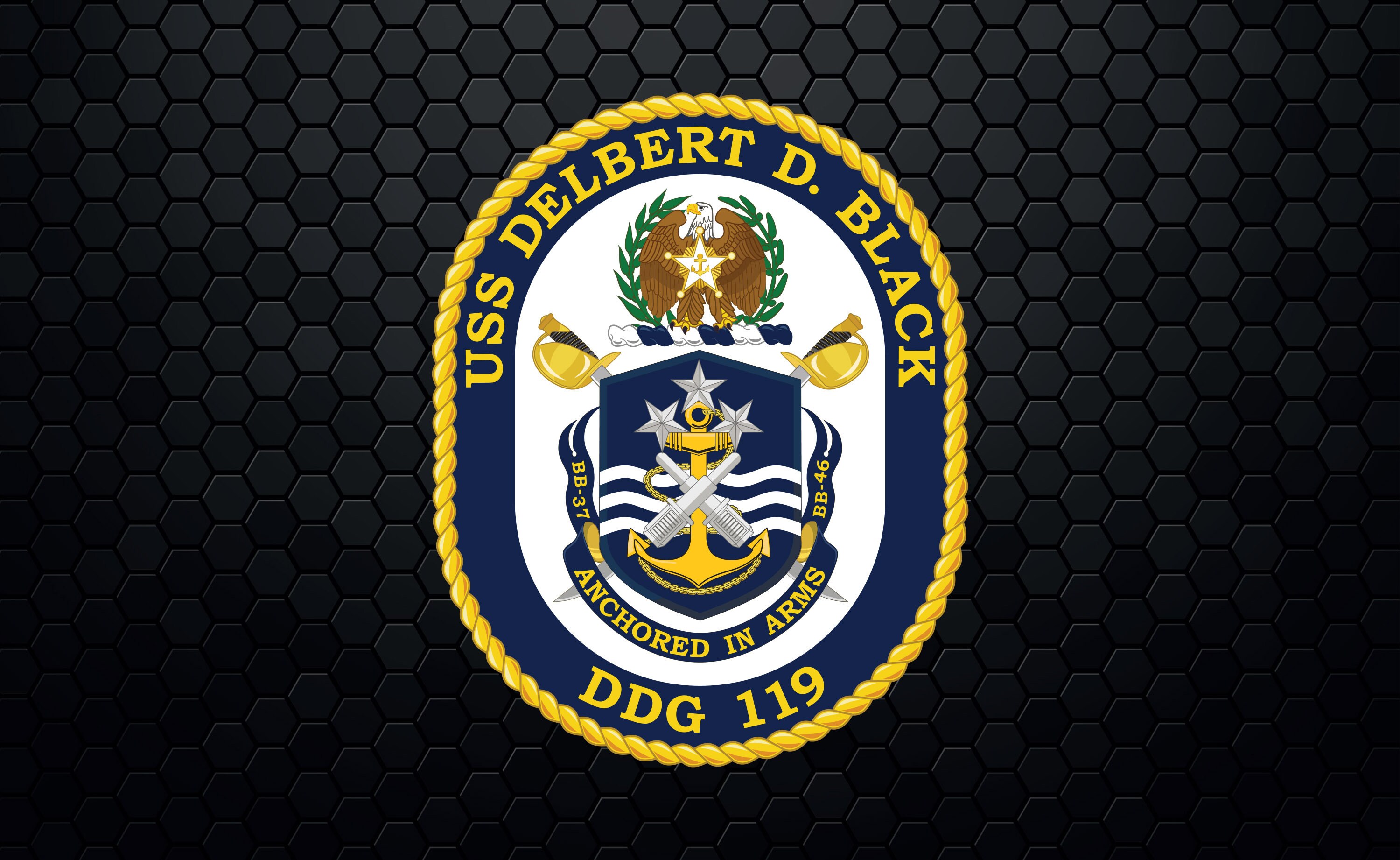 USS Delbert D. Black DDG-119 US Navy Guided Missile Destroyer - Etsy UK