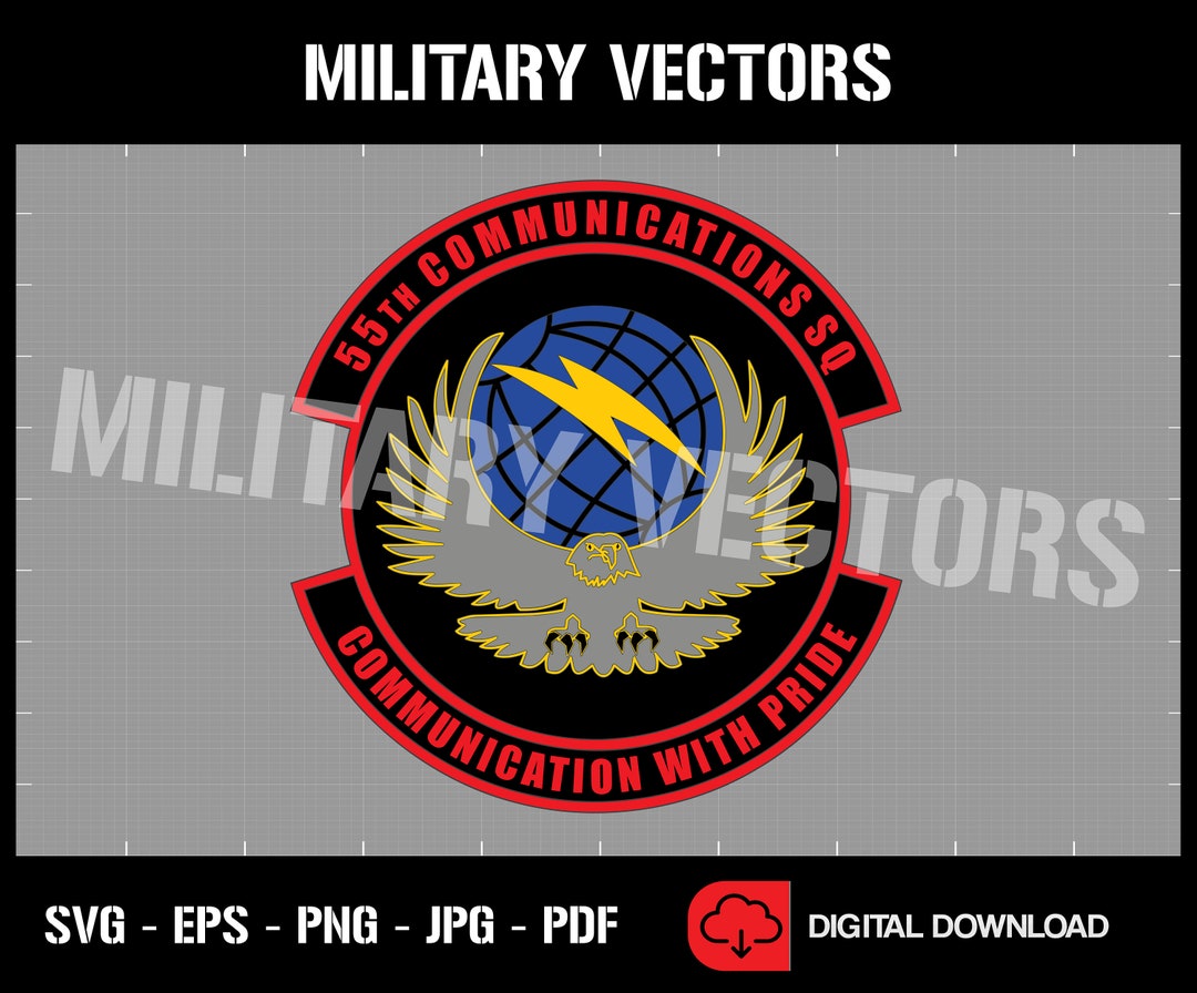 55th Communications Squadron - U.S. Air Force (USAF) -patch Pin Logo ...