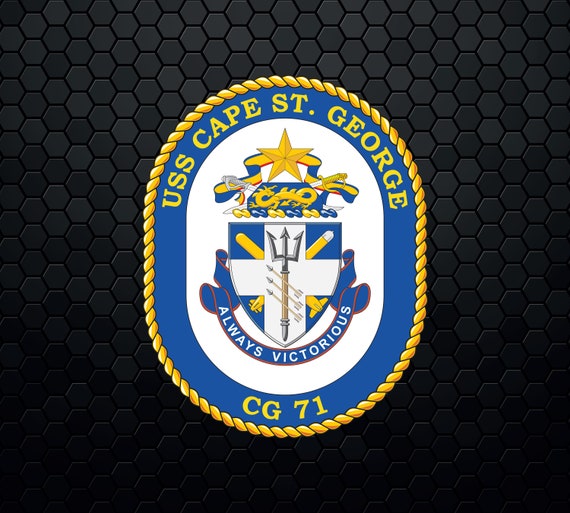 USS Cape St. George CG-71: U.S. Navy Cruiser Ship's Crest - Etsy