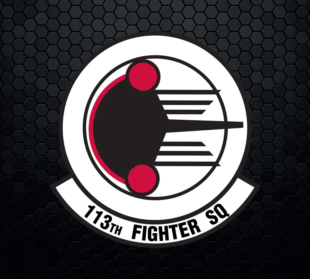 USAF 113th Fighter Squadron - Air Force 113th FS - Logo Decal Emblem ...