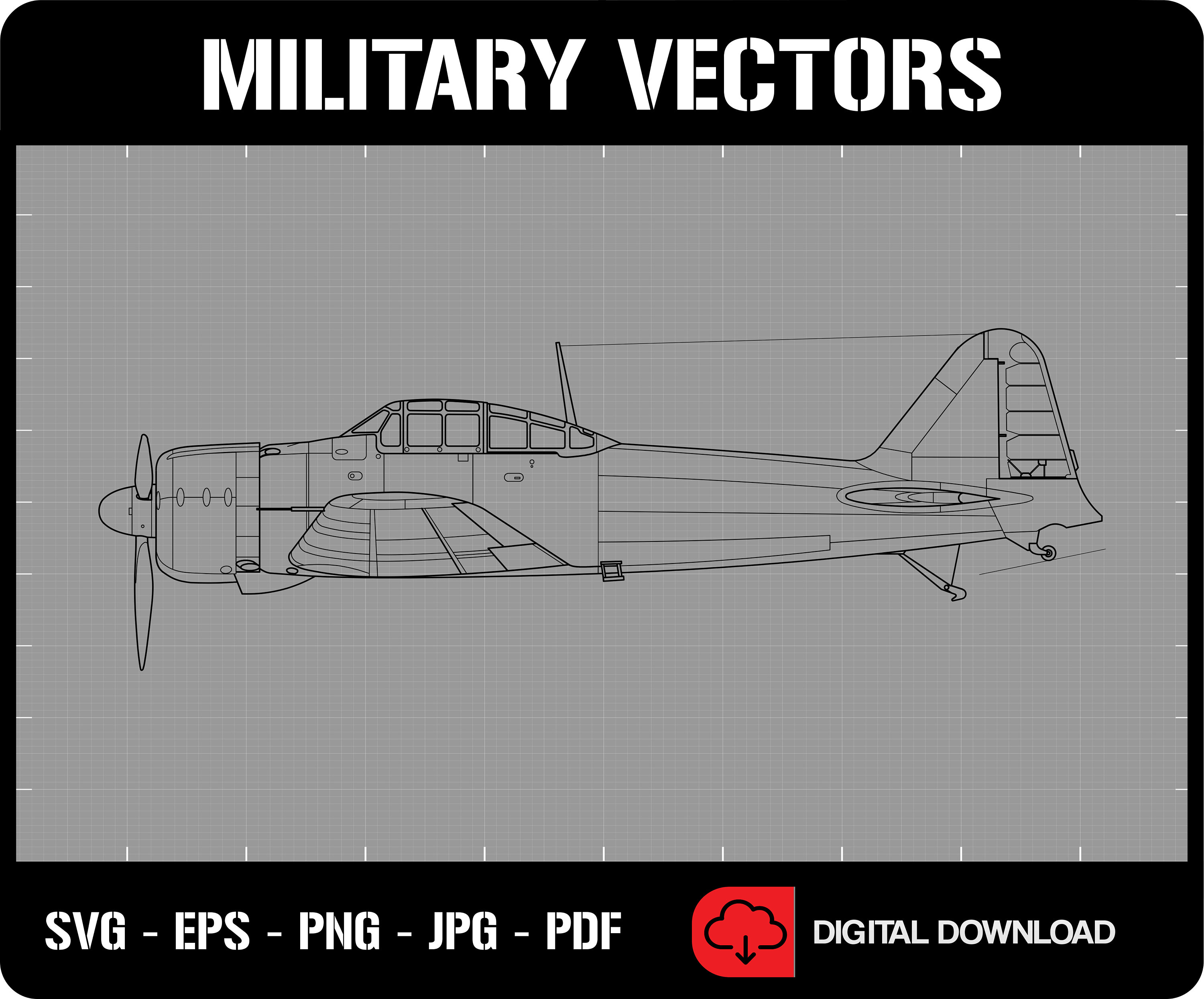 A6M Zero Fighter Aircraft Line Drawing Blueprint Outline - Etsy