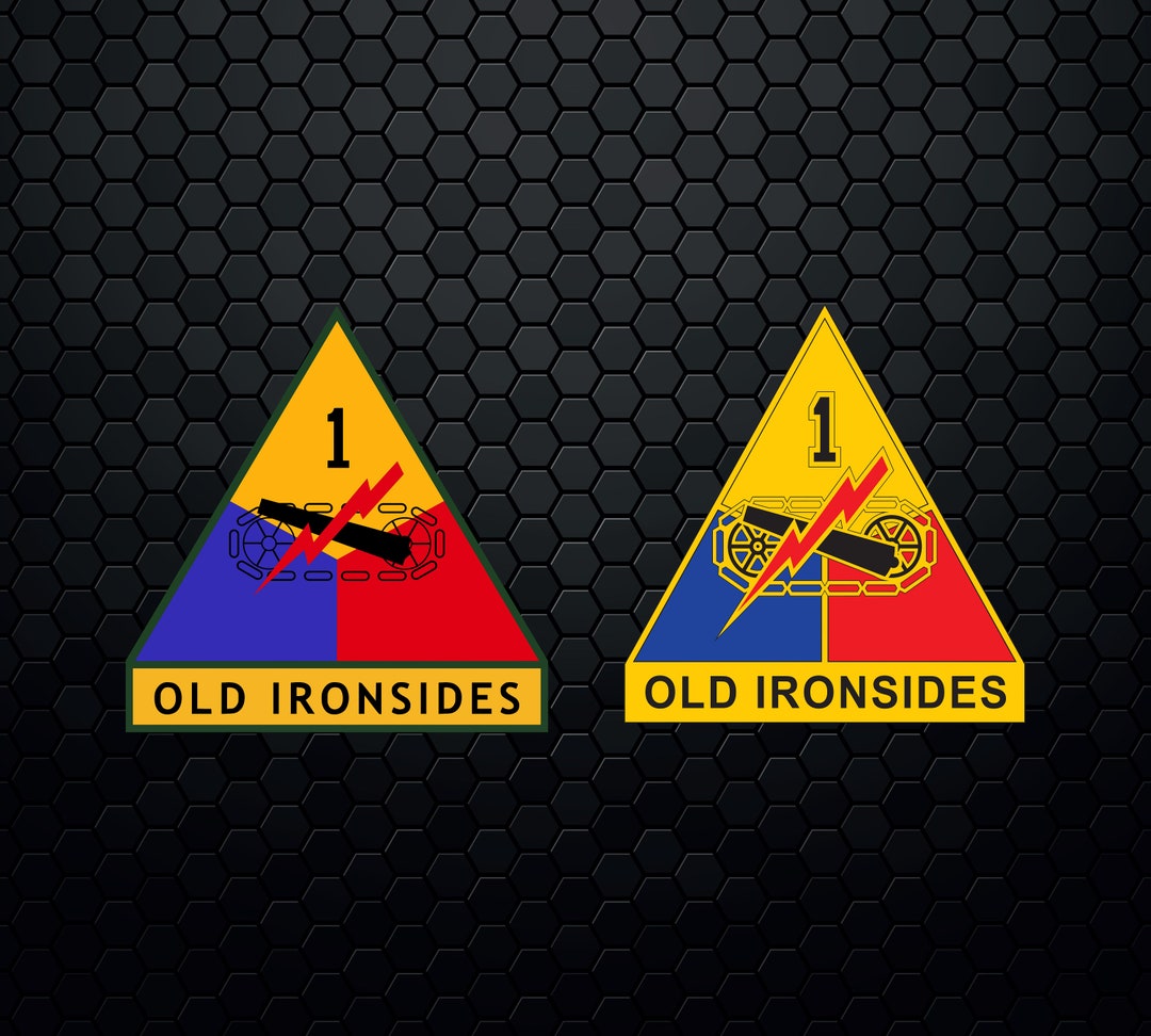 U.S. Army 1st Armored Division (1st AD) - DUI SSI - Patch Logo Decal ...