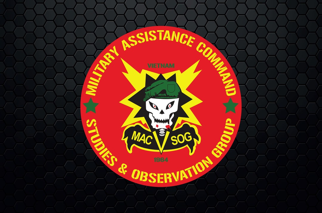 US Army MACV-SOG - Patch Pin Logo Decal Emblem Crest Insignia - Digital ...