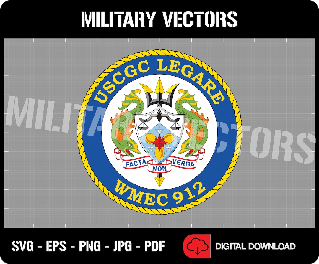 USCGC Legare (WMEC-912) - U.S. Coast Guard Cutter Ship - Patch Pin Logo ...