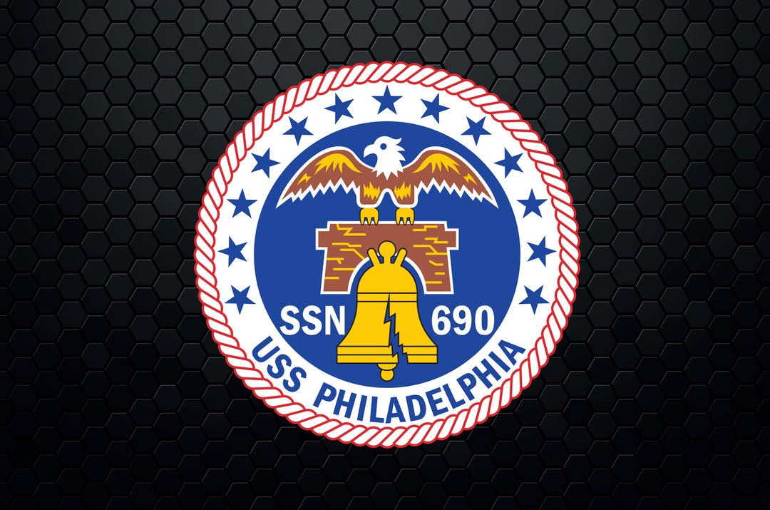 USS Philadelphia (SSN-690) Attack Submarine - Patch Logo Decal Emblem ...
