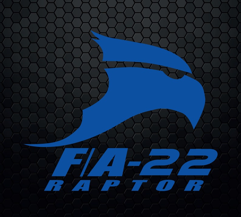 F A 22 Raptor Military Fighter Jet Patch Logo Decal Emblem Etsy