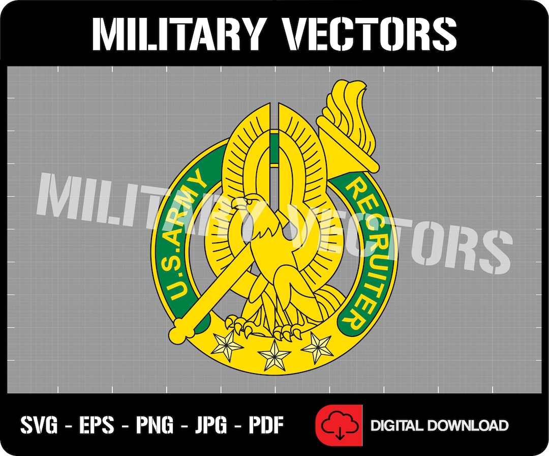 U.S. Army Recruiter Badge - Patch Pin Logo Decal Emblem Crest Insignia ...