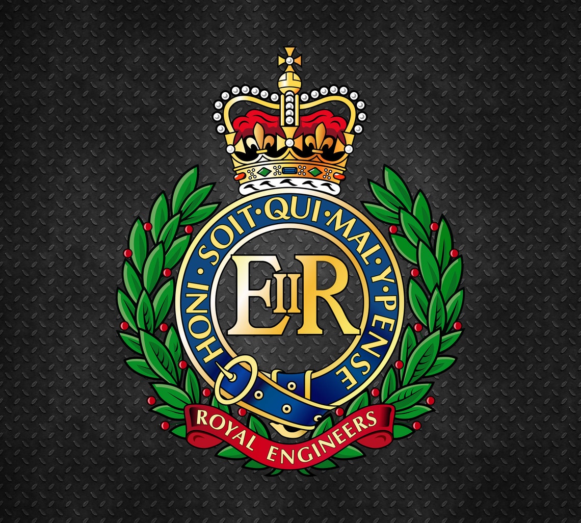 British Army Royal Engineers Logo Decal Emblem Crest - Etsy