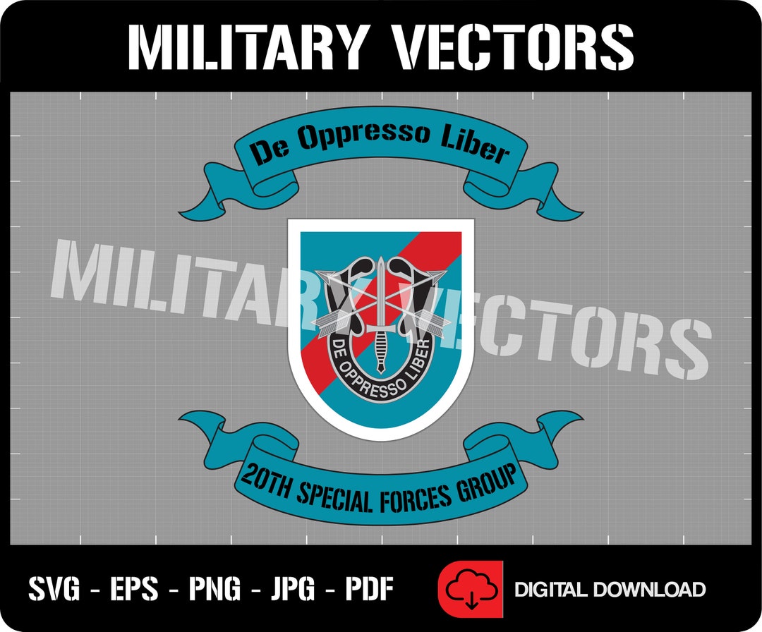 U.S. Army Special 20th Special Forces Group (20th SFG)(A) - Green ...