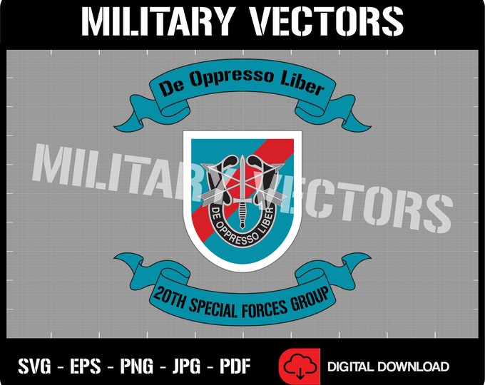 U.S. Army Special 20th Special Forces Group (20th SFG)(A) - Green ...