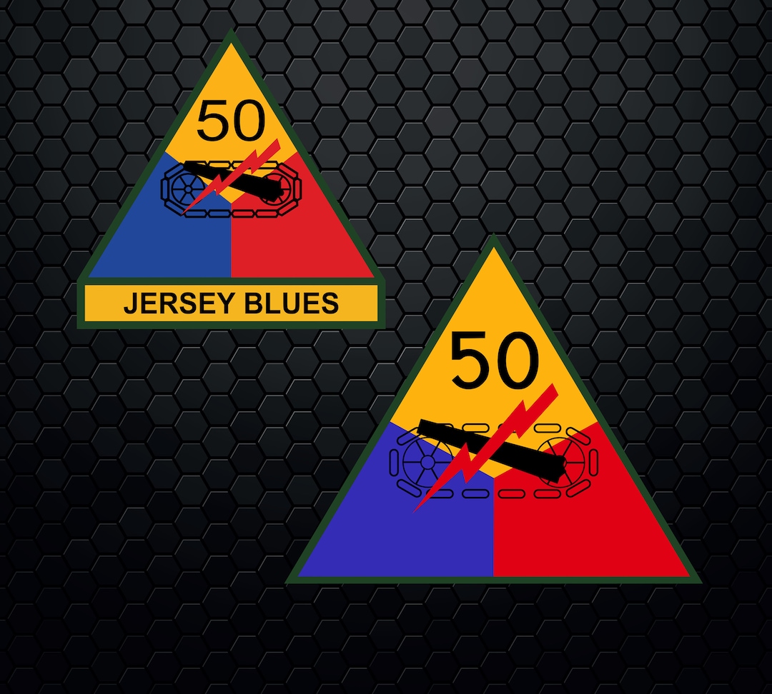 U.S. Army 50th Armored Division (50th AD) - DUI SSI - Patch Logo Decal ...