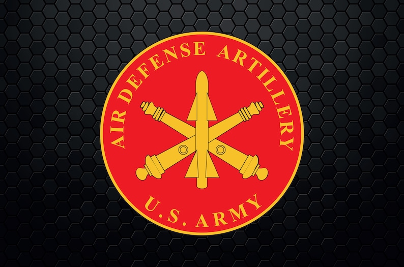 US Army Air Defense Artillery Branch Plaque Patch Logo Decal - Etsy