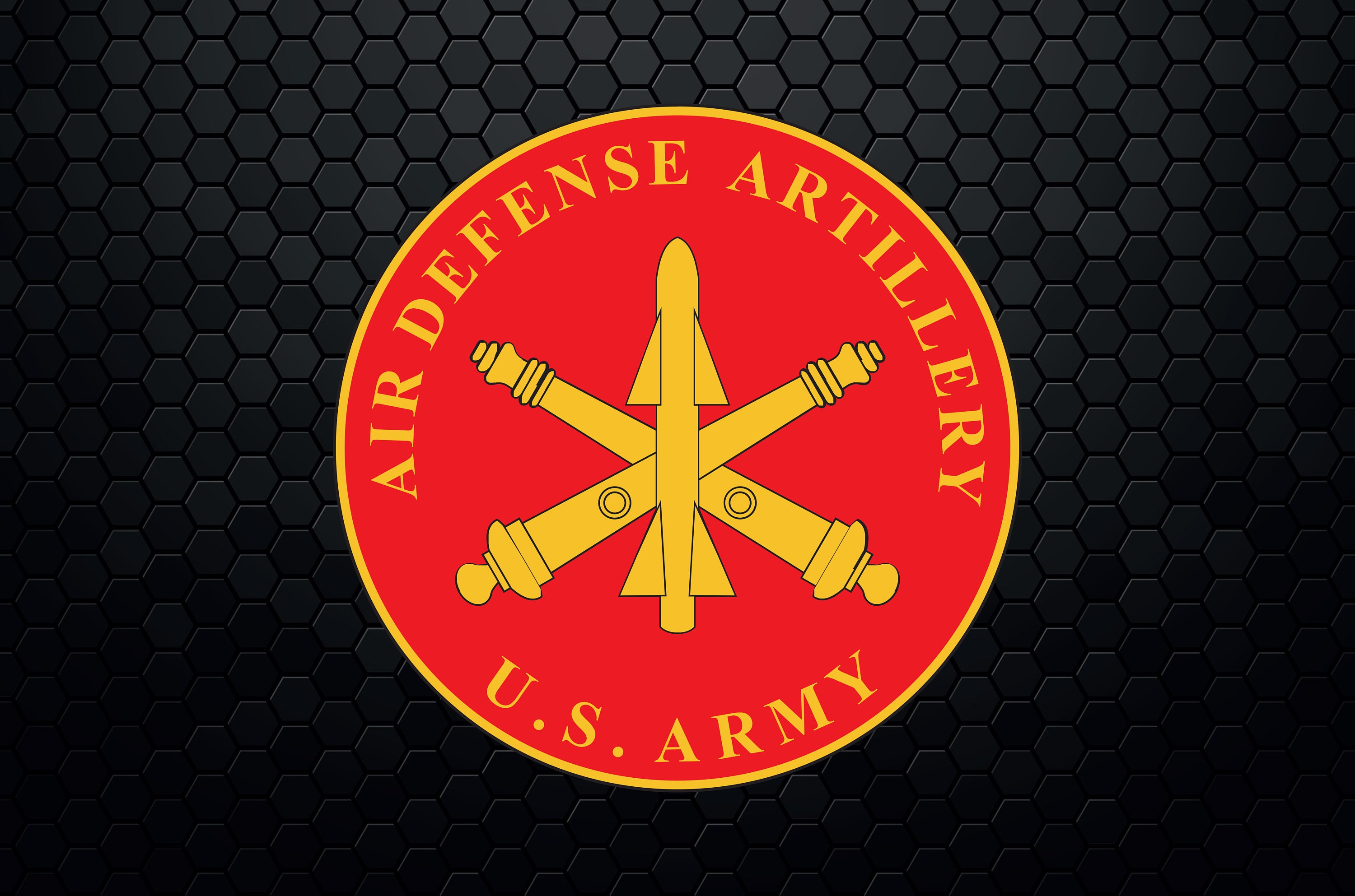 US Army Air Defense Artillery Branch Plaque Patch Logo Decal - Etsy