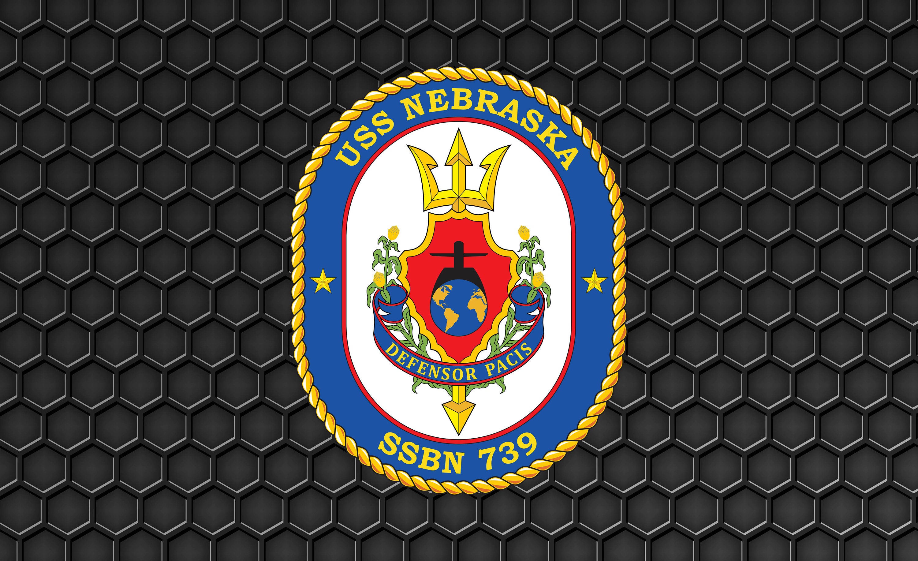 USS Nebraska SSBN-739 Ballistic Missile Submarine Patch | Etsy