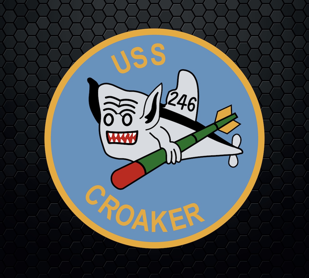 U.S. Navy USS Croaker SS-246 Submarine - Patch Logo Decal Emblem Crest ...